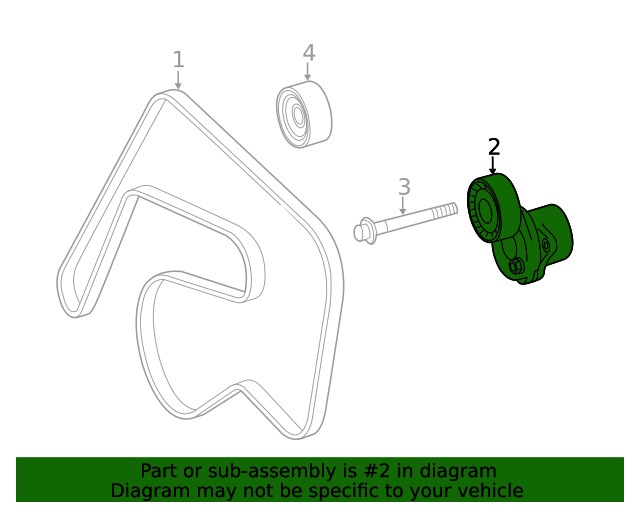 A2742001270 Натяжитель ремня Mercedes | Запчасти на DRIVE2