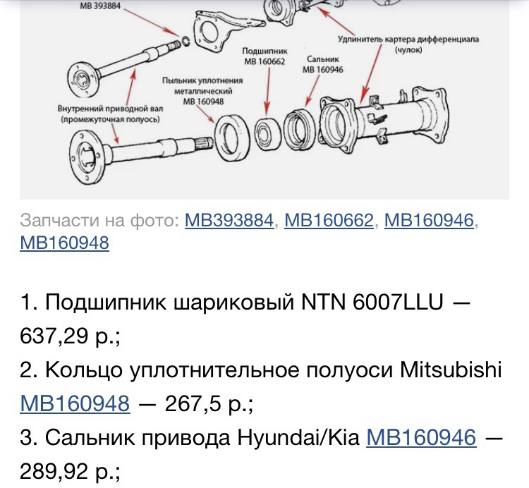 Работы по передней подвески — Mitsubishi Pajero (4G), 3,2 л, 2007 года ...