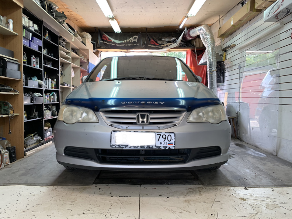 Восстановление фар — Honda Odyssey 2g 2 3 л 2001 года стайлинг