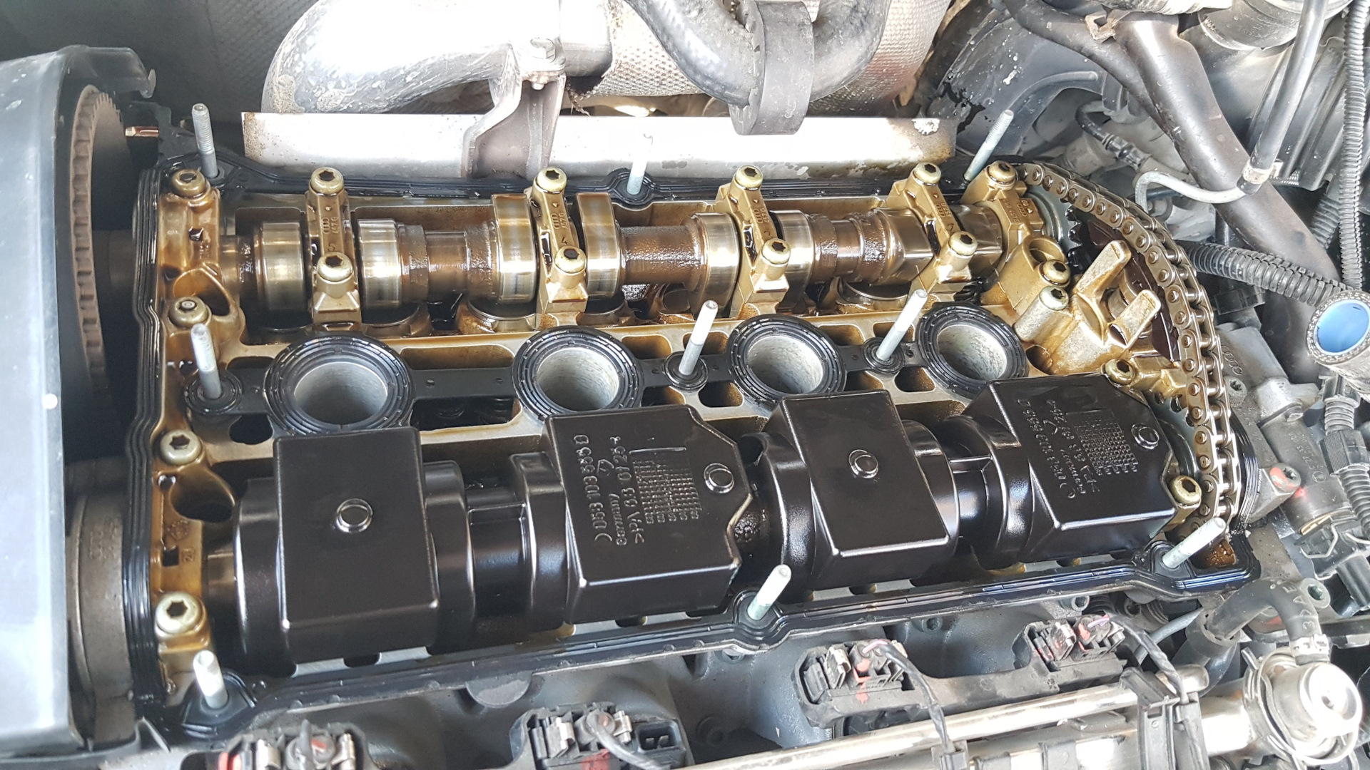 Замена прокладки 1.8t 20v, свечей PFR7Q — Skoda Octavia A4 Mk1, 1,8 л ...