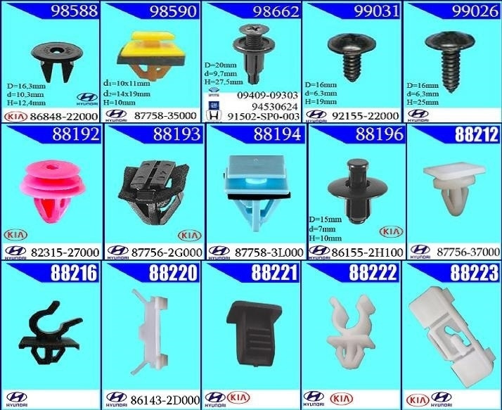 Клипсы Kia-Hyundai — KIA Rio 5-door (2G), 1,4 л, 2010 года | просто так ...