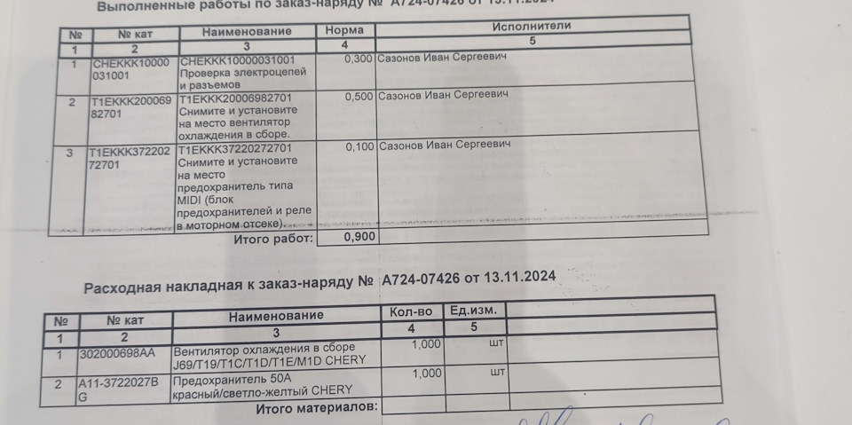 Всем, у кого сгорал пред. на 50 А! — Chery Tiggo 7 Pro Max, 1,5 л, 2023 ...