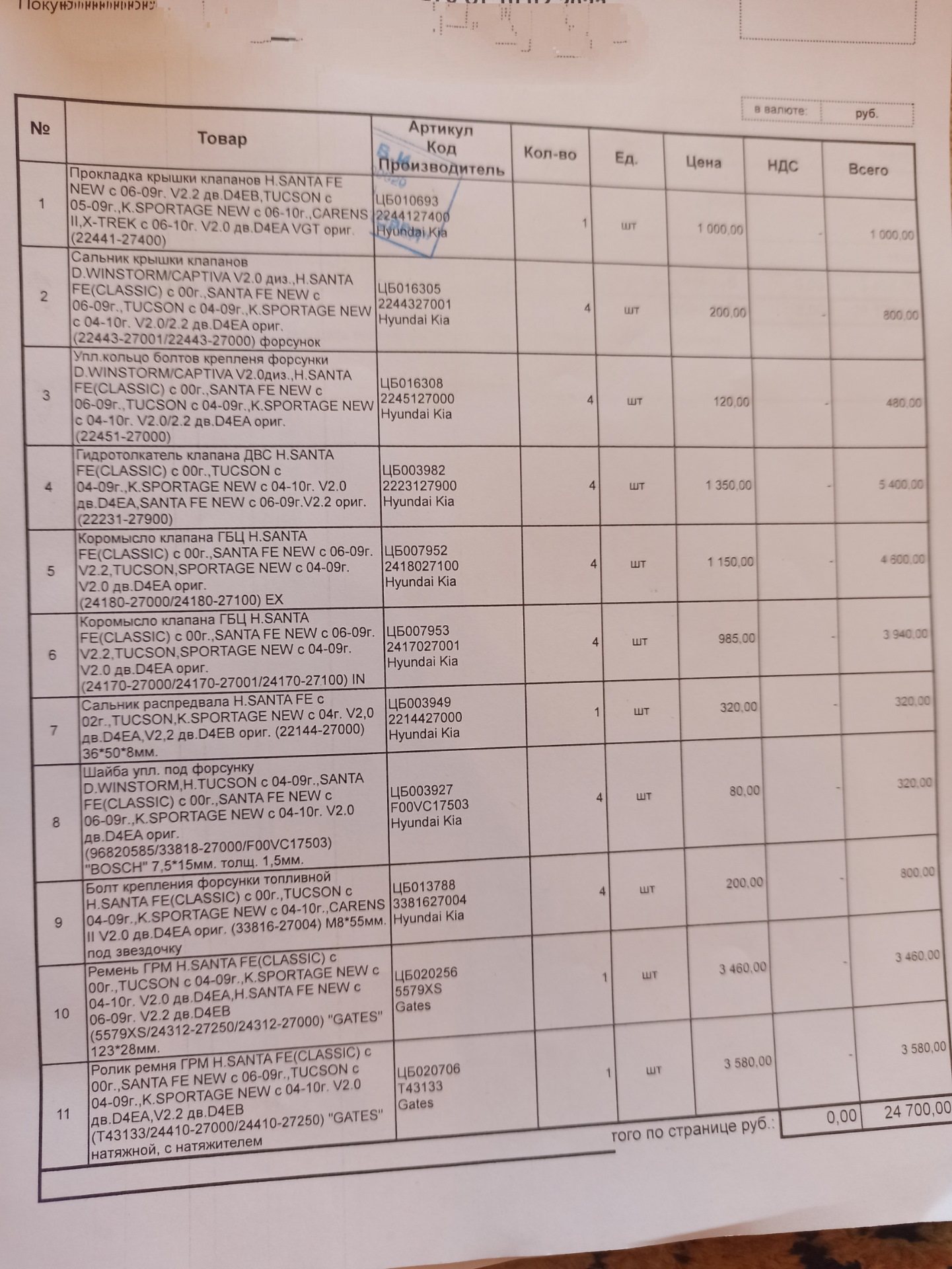 Небольшой ремонт ДВС — Hyundai Santa Fe (2G), 2,2 л, 2008 года ...
