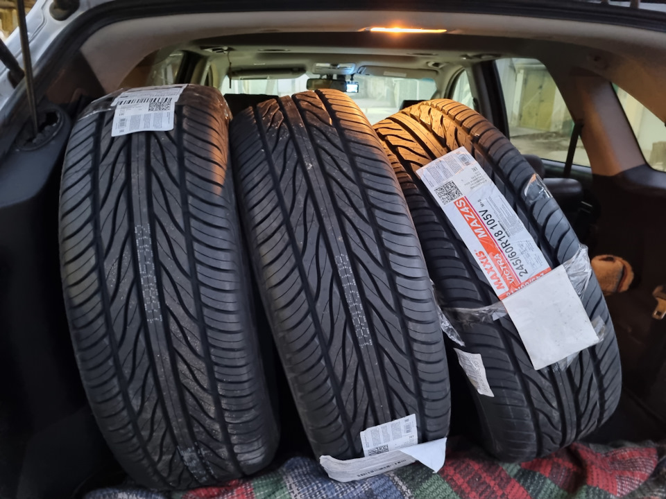 Купил новые Maxxis 245/60/18 Victra maz4s — Hyundai ix55, 3 л, 2011 ...