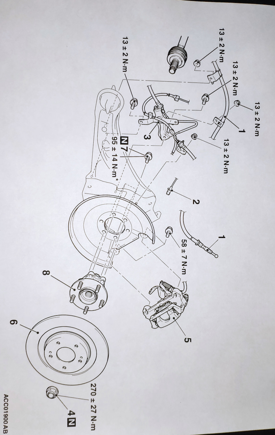 Подготовка к замене задней ступицы 3785A073 — Mitsubishi ASX, 2 л, 2014 ...