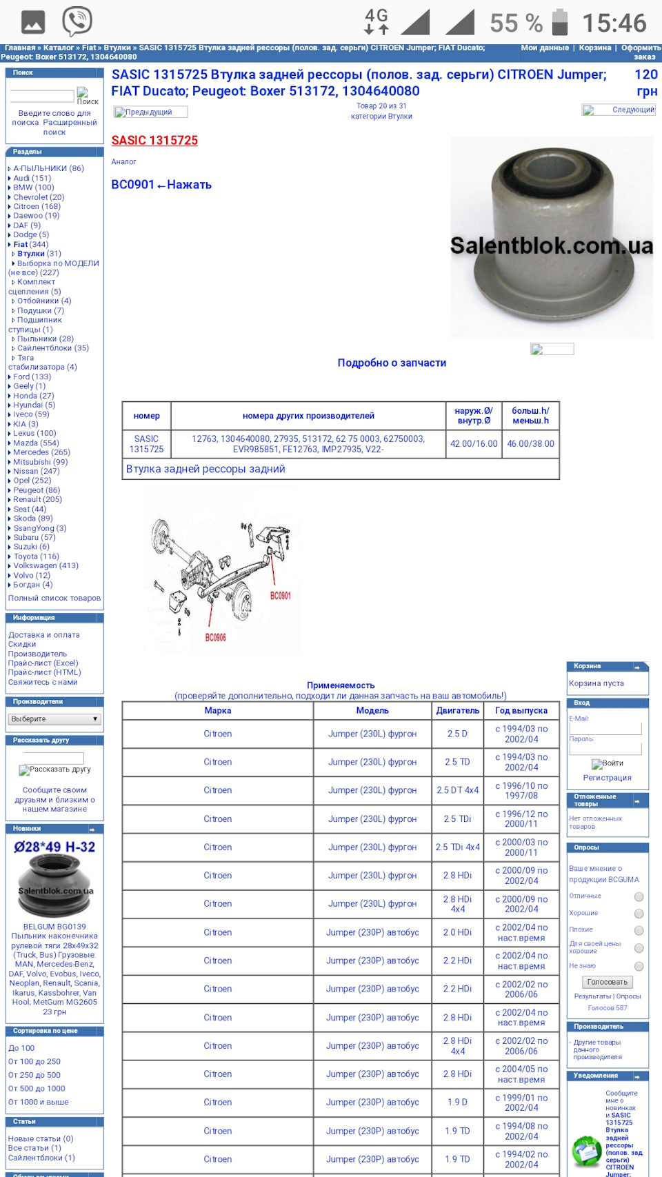 513172 Втулка, листовая рессора Peugeot Citroen | Запчасти на DRIVE2