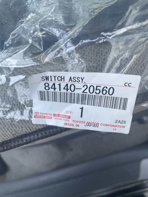 8414020560 Переключатель подрулевой TOYOTA LEXUS | Запчасти на DRIVE2
