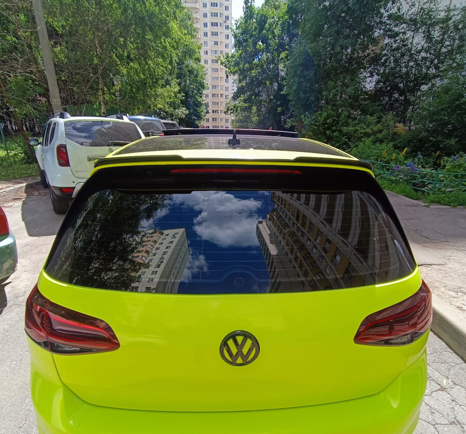 Спойлер лезвие для VW Golf 7 R, R-line, GTI (короткая версия) — Vonard ...