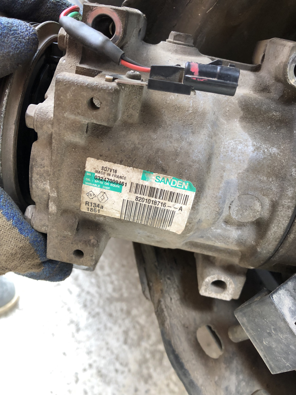 8201018716 Компрессор кондиционера RENAULT | Запчасти на DRIVE2