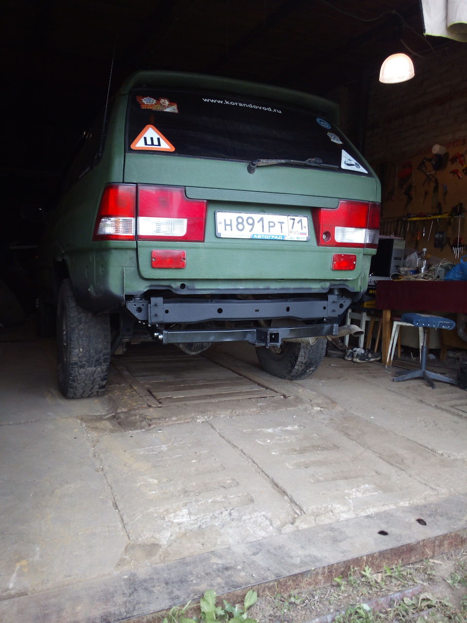 Фаркоп "американский квадрат" — SsangYong Musso, 2,3 л, 1998 года ...