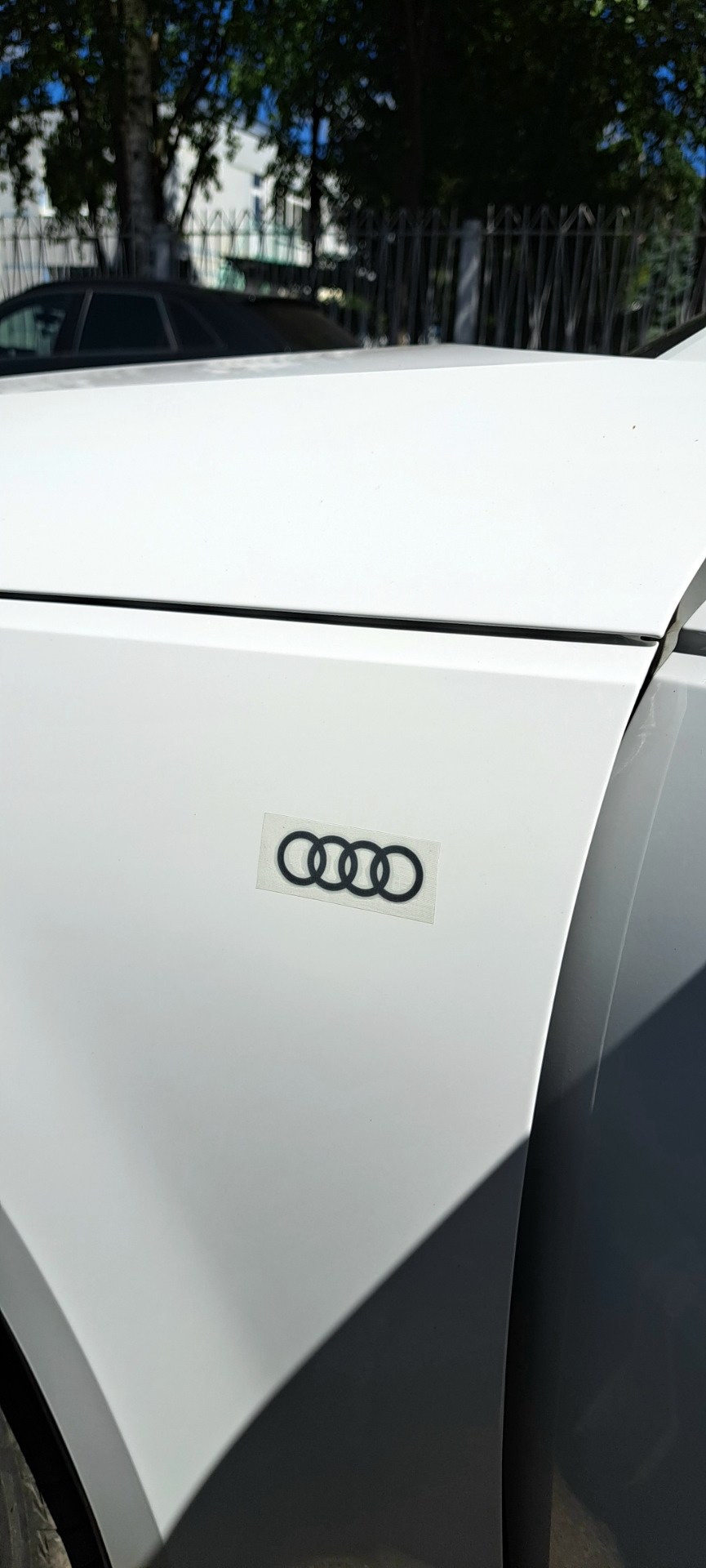 Наклейка "4 кольца" — Audi A4 Avant (B9), 2 л, 2019 года | стайлинг ...