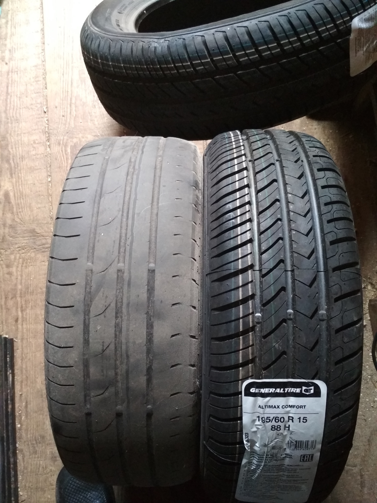 Шины General Altimax Comfort 195/60 R15 — Daewoo Gentra, 1,5 л, 2015 ...