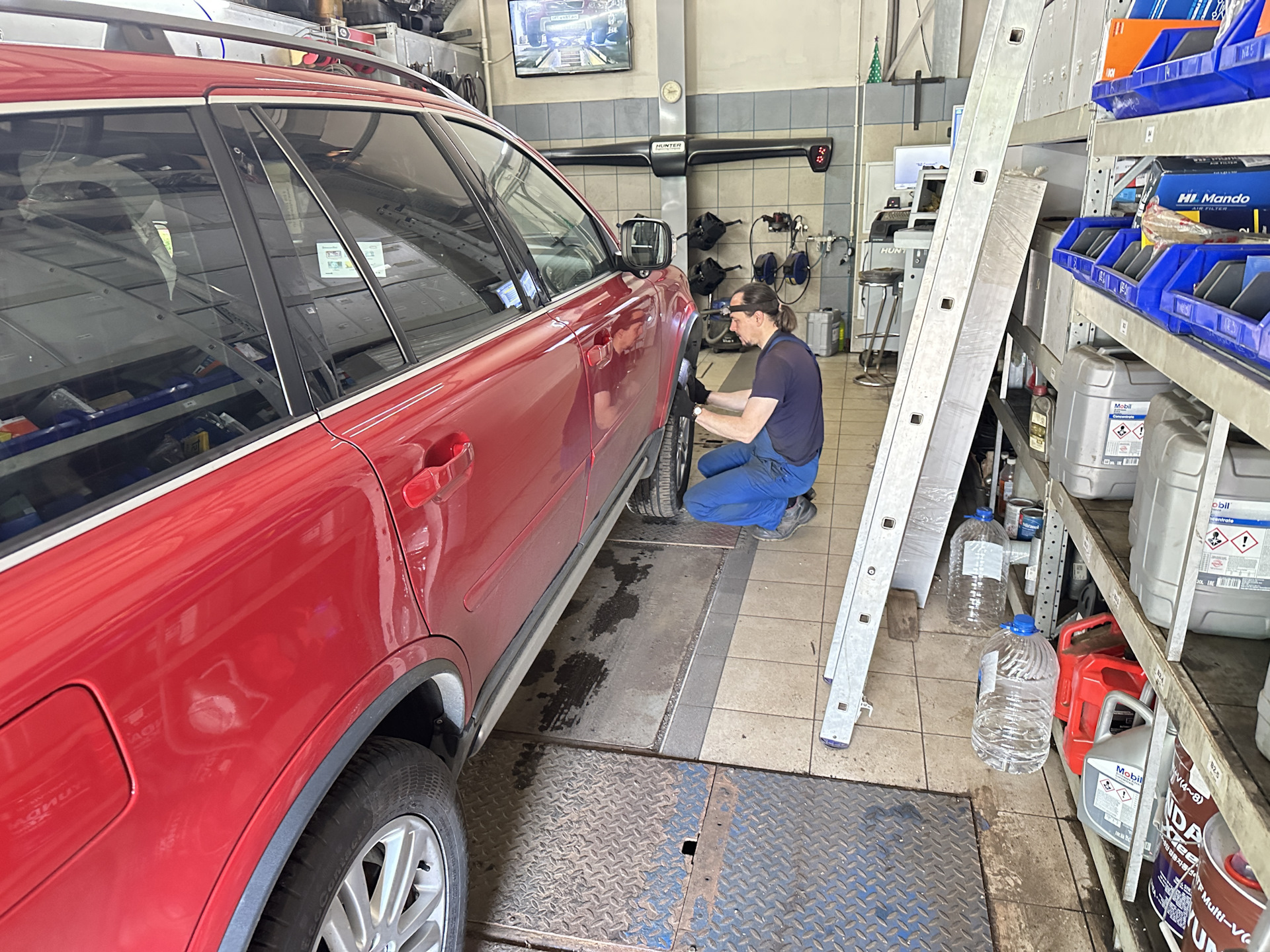 Подготовка к продаже. Углы установки колёс Volvo XC90 — Volvo XC90 (1G ...