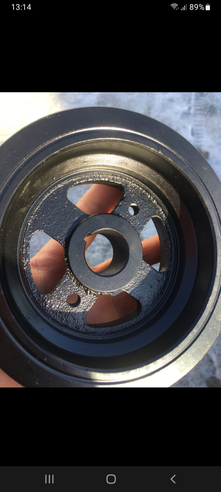 Замена шкива коленвала — Toyota Sprinter Carib (AE110G), 1,6 л, 1998 ...