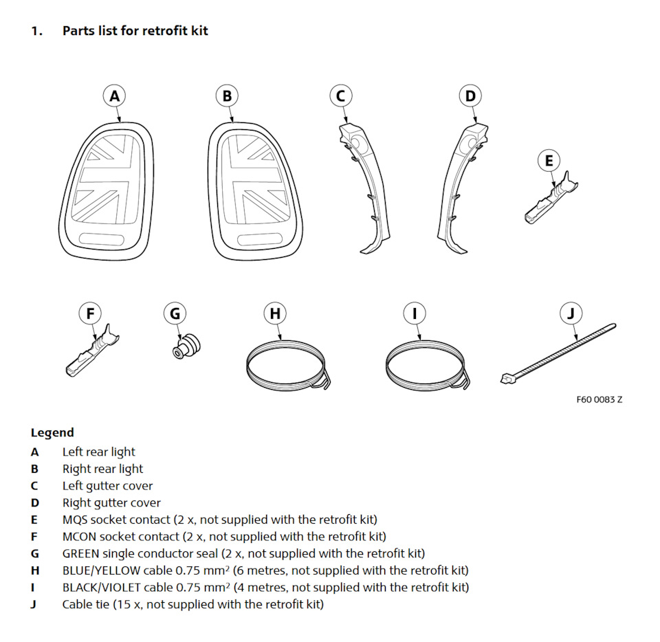 Задние фонари Union Jack — MINI Countryman (2G), 1,5 л, 2018 года ...
