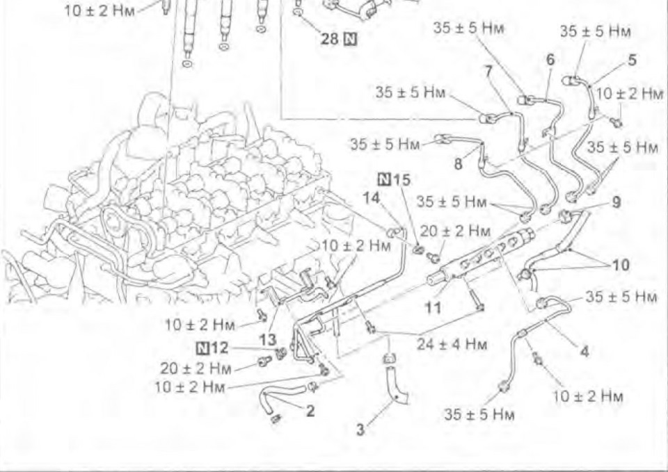 Продолжение регулировки клапанов 4D56, установка форсунок и сборка ...