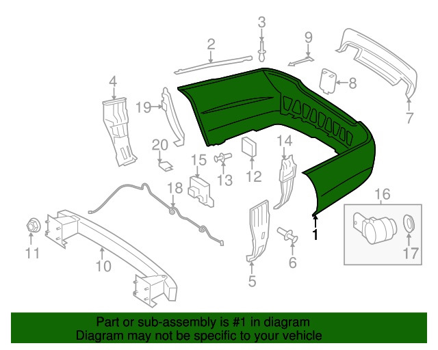 A22188047409999 Бампер задний Mercedes | Запчасти на DRIVE2