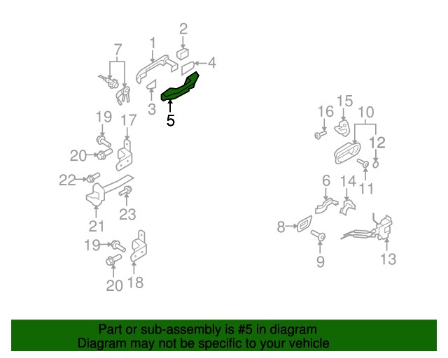 826552H001 Основание наружной ручки левой передней двери KIA HYUNDAI ...