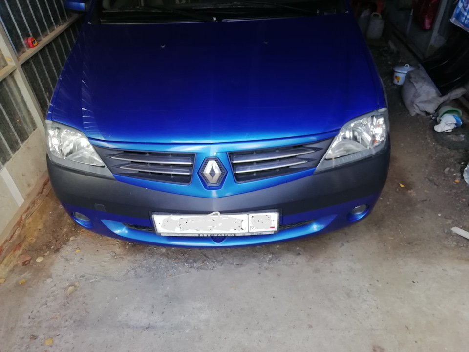 Установил рестайлинговые фары — Renault Logan (1G), 1,6 л, 2005 года ...