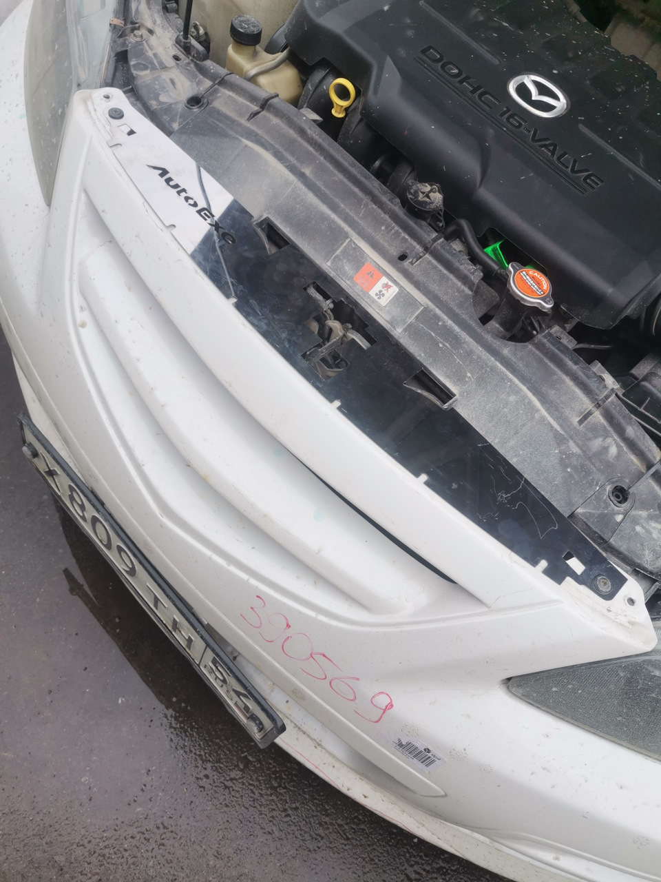 Примерка бампера autoexe — Mazda 6 (1G) GG, 2 л, 2002 года | стайлинг | DRIVE2