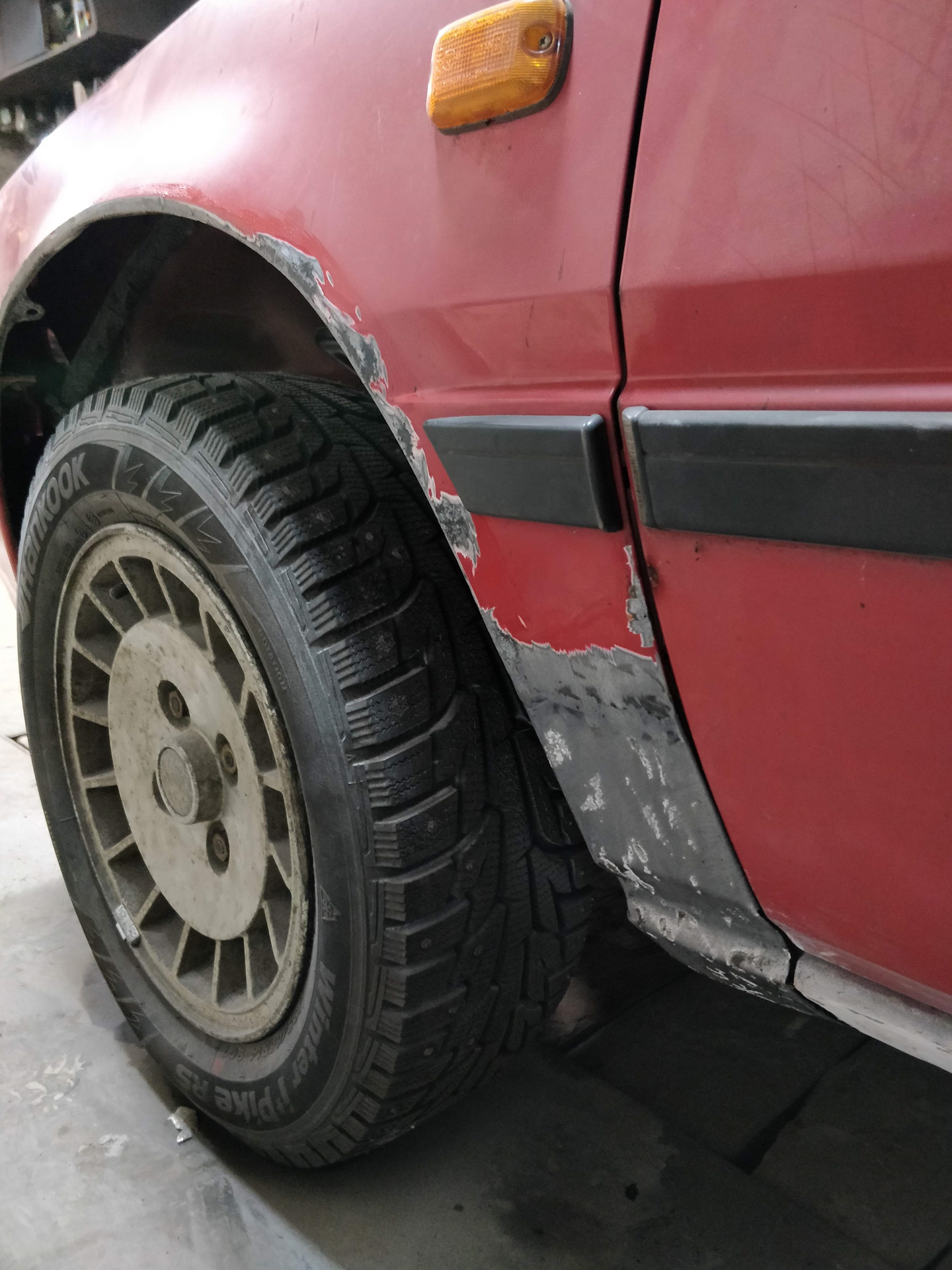 Сварка и ремонт #9. Ремонт крыльев и капота — Mitsubishi Lancer III, 1 ...