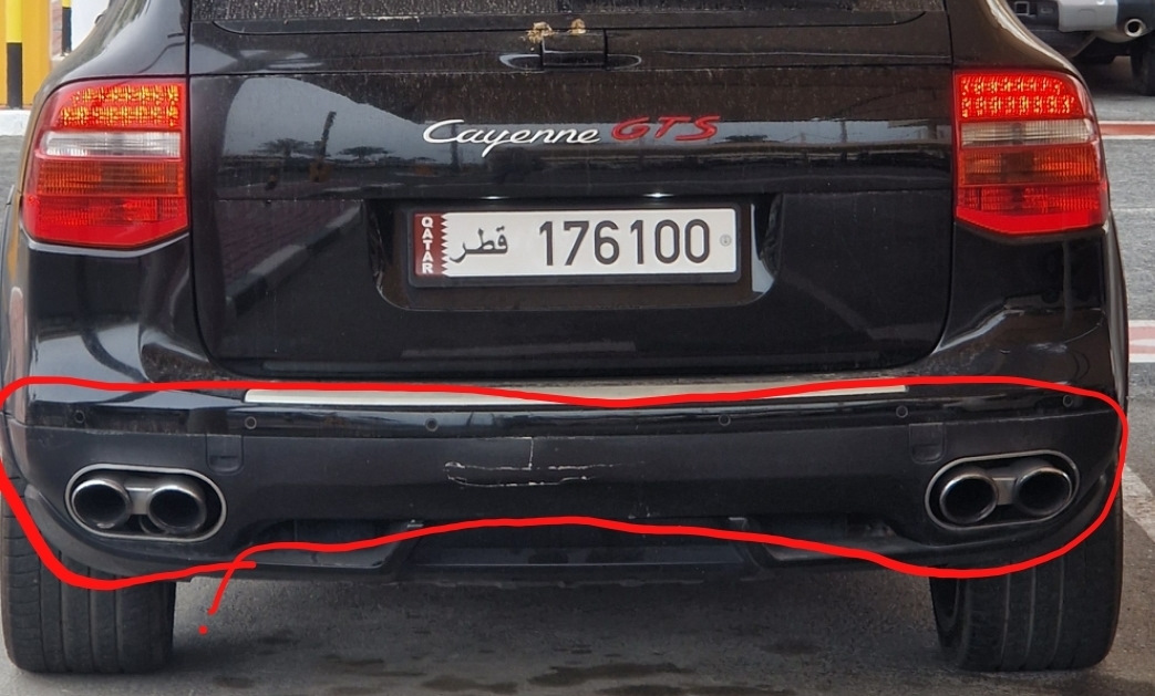 Задний дифузор, S и GTS одинаковые? — Porsche Cayenne (1G) 955/957, 4,8 ...