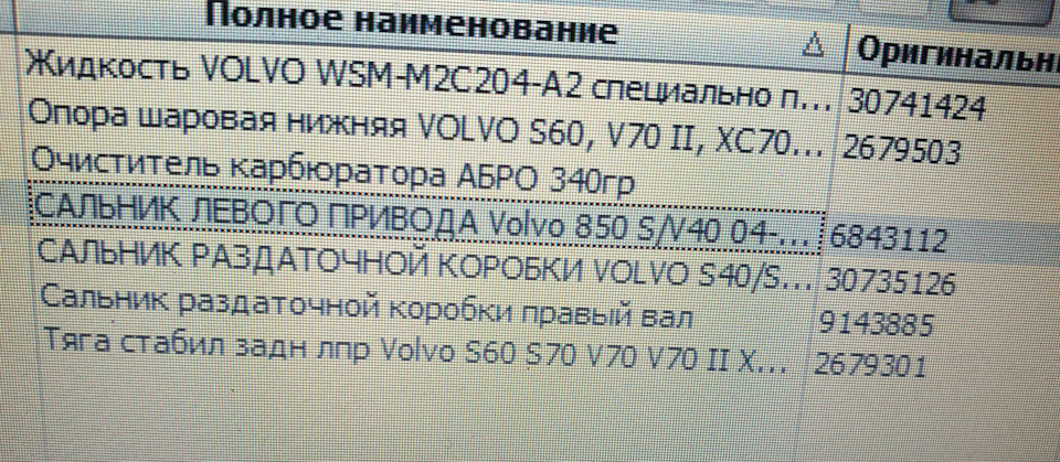 30735126 Уплотняющее кольцо, дифференциал Volvo | Запчасти на DRIVE2