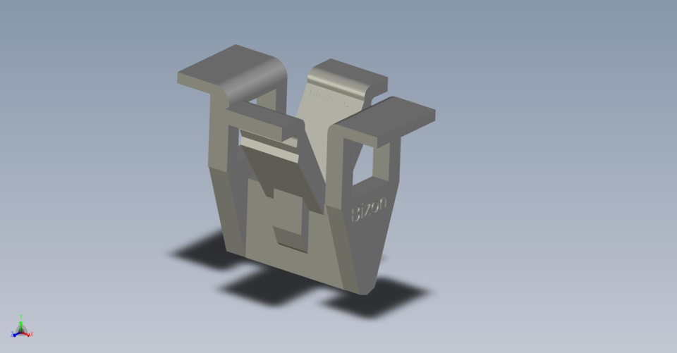 Клипсы накладок порогов (3D) — Mazda 323 V, 1,5 л, 1997 года | своими ...