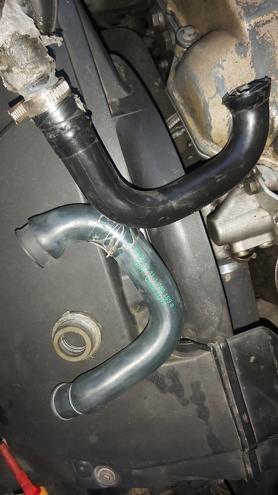 Патрубки розходоміра та КХХ — BMW 3 series (E36), 2,5 л, 1995 года ...