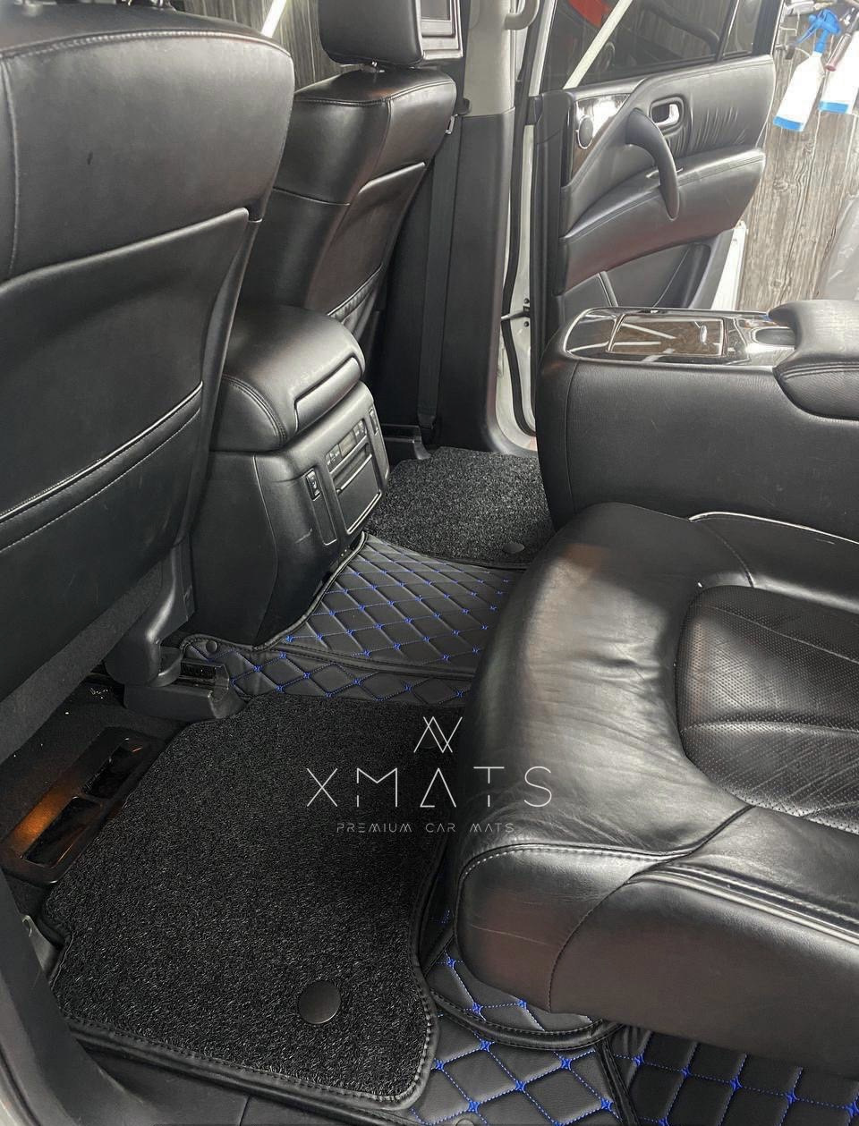 Коврики из экокожи для Infiniti QX56 Z62 / Nissan Patrol Y62. 3D коврики из экокожи для Infiniti ...