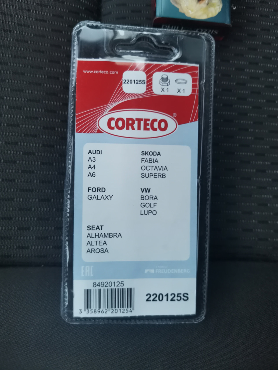 220125S Резьбовая пробка, масляный поддон CORTECO | Запчасти на DRIVE2