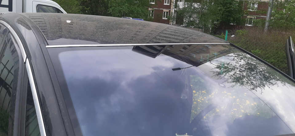 Молдинг на лобовое стекло. — Ford S-Max (1G), 2 л, 2013 года | стайлинг ...