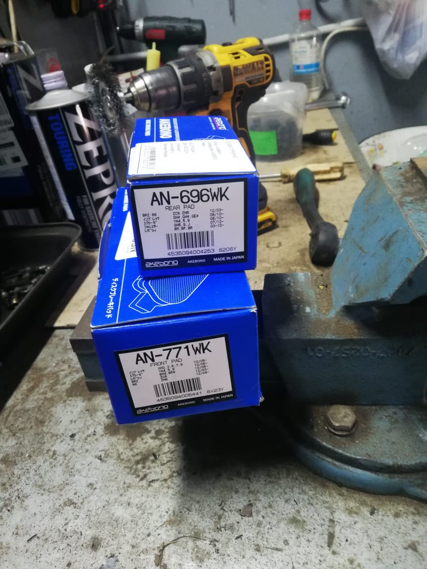 AN771WK Дисковые тормозные колодки AKEBONO | Запчасти на DRIVE2