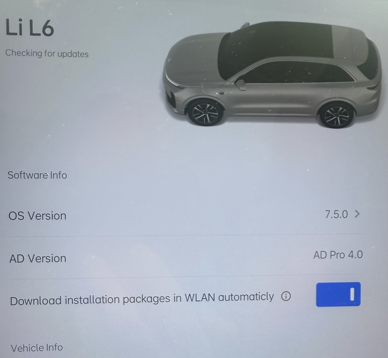 7. Переход с OTA 6.4.1 на OTA 7.5 — Li Auto L6, 1,5 л, 2024 года ...