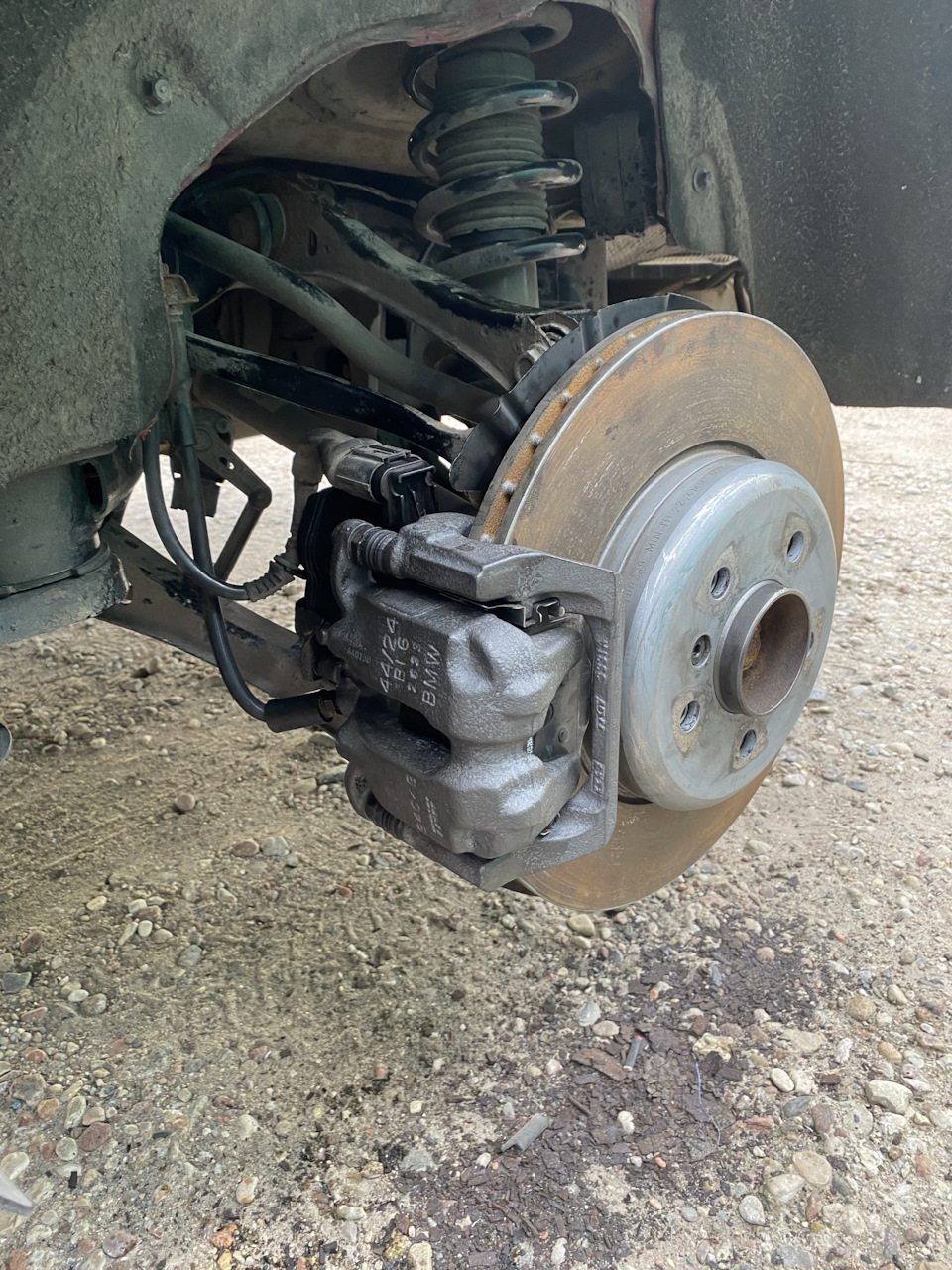 №24: Переход на задние тормоза 345х24. — BMW X3 (F25), 3 л, 2011 года ...