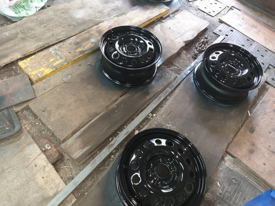 Покраска штампованных дисков Ford — Ford Fusion, 1,4 л, 2010 года ...