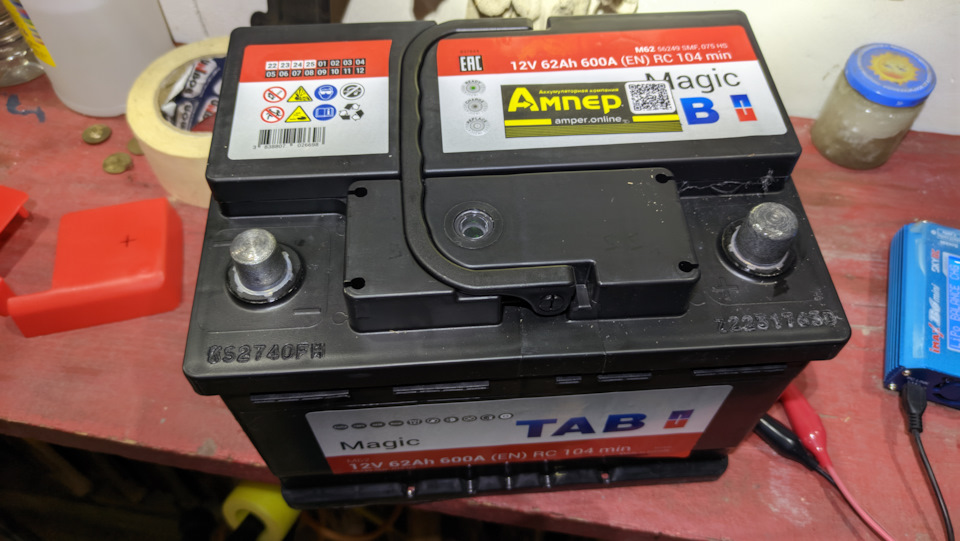 Аккумулятор tab magic efb 62ач. Замена sanfox-а — Ford Focus Sedan II ...