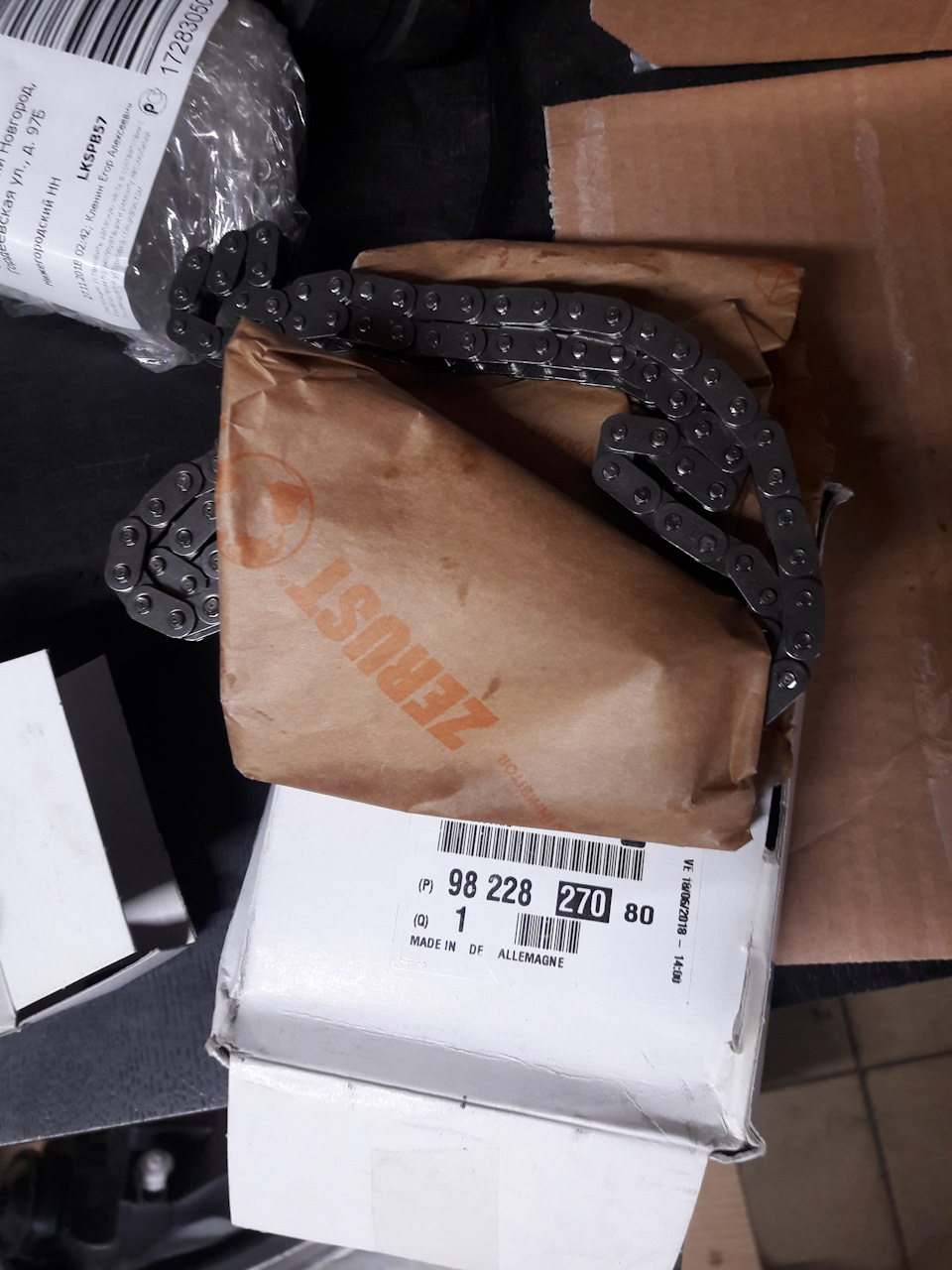 Замена цепи ГРМ, МСК, Термостата — Peugeot 3008 (1G), 1,6 л, 2012 года ...