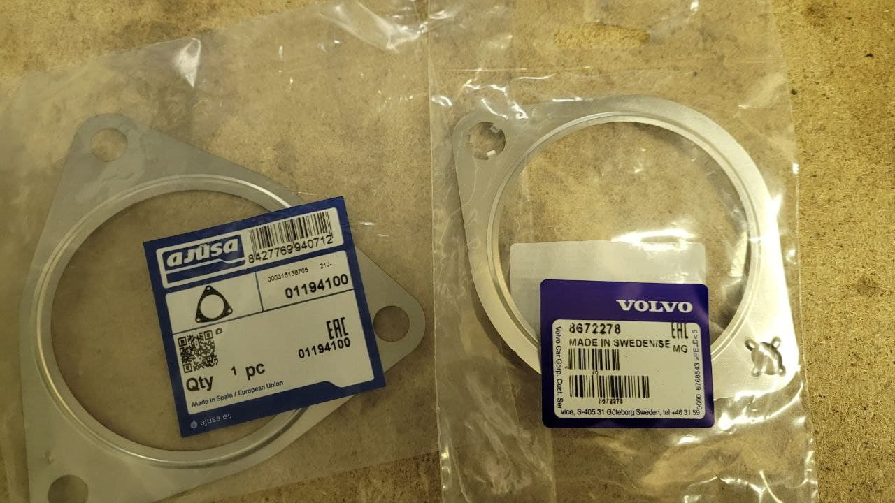 Замена гофры глушителя и попутная работа — Volvo XC60 (1G), 2,4 л, 2010 ...