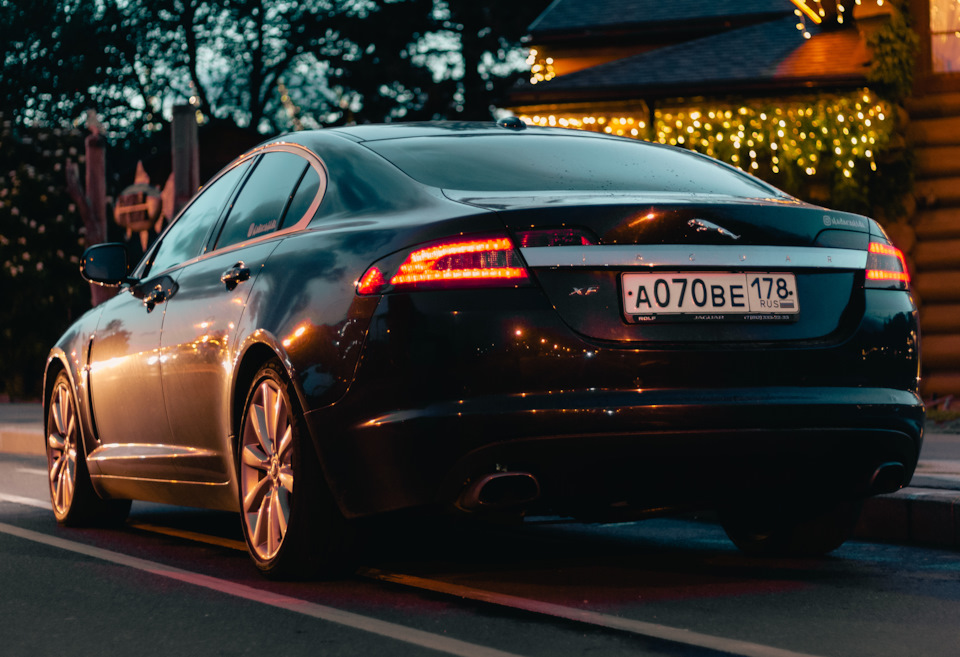 Тонировка люмар, остатки американского качества) — Jaguar XF (1G), 3 л ...