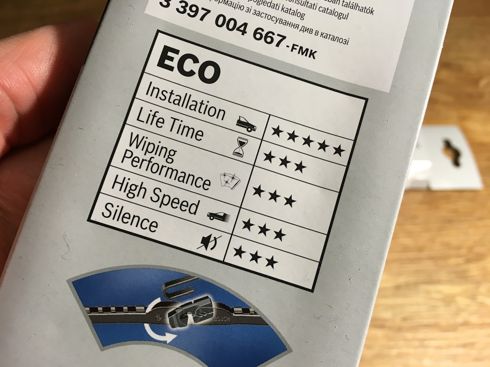 Щетки стеклоочистителя BOSCH ECO 600 мм (3 397 004 673) и 400 мм (3 397 ...