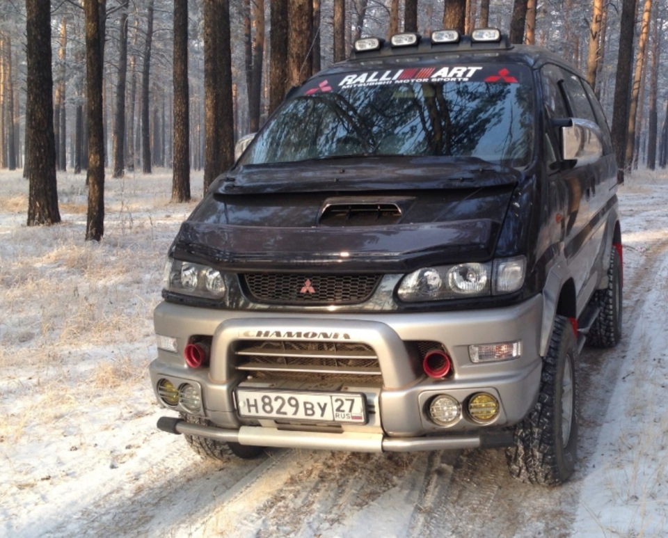 Хорошо зимой… — Mitsubishi Delica (L400), 2,8 л, 1998 года | наблюдение | DRIVE2