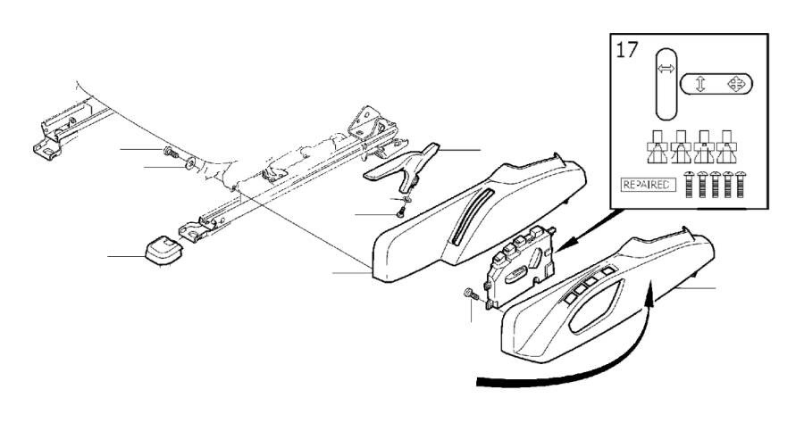 39834767 Кнопка регулировки сидения Volvo | Запчасти на DRIVE2