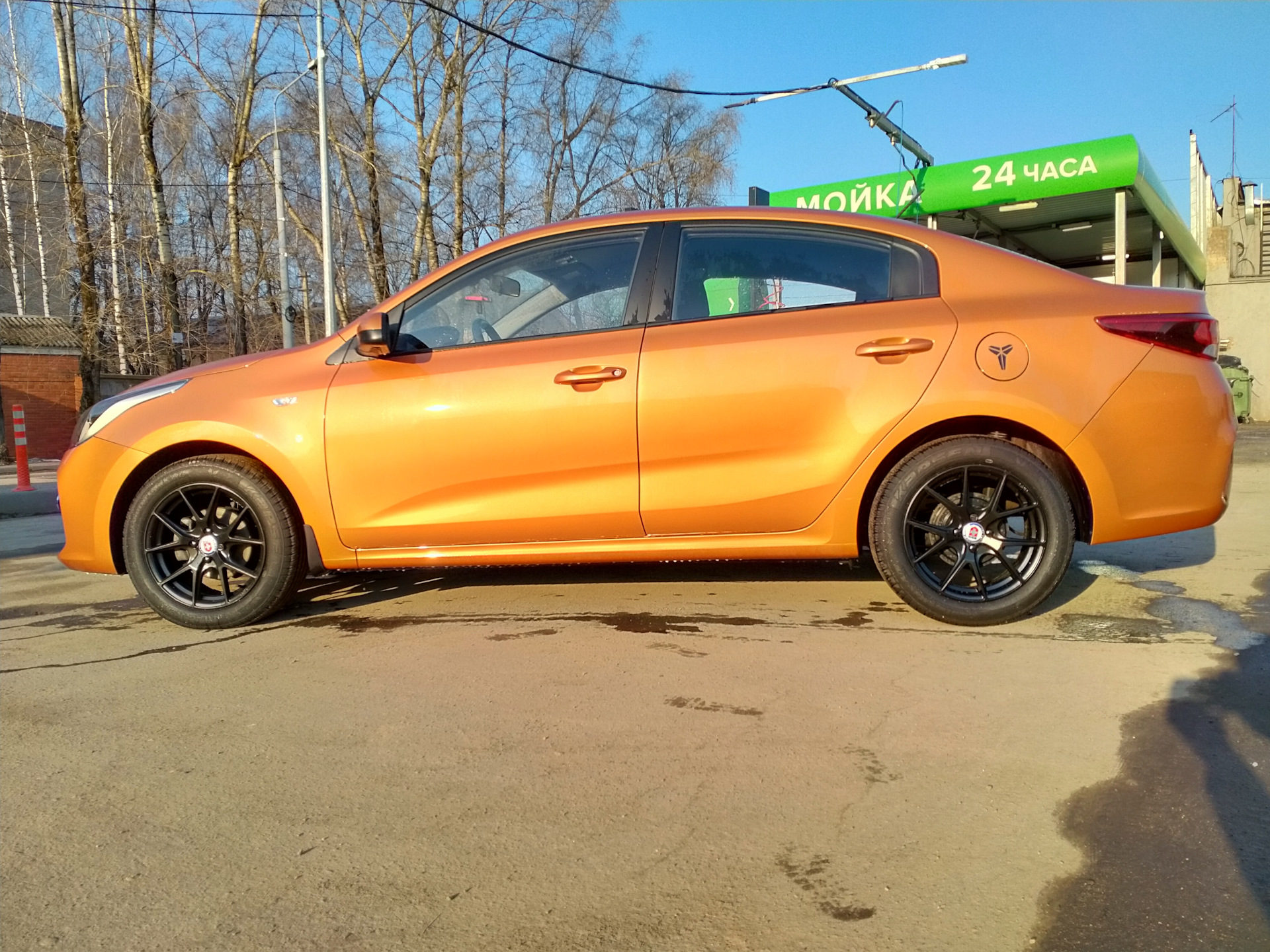 New hre black matt r16 — KIA Rio (4G), 1,6 л, 2019 года | колёсные ...