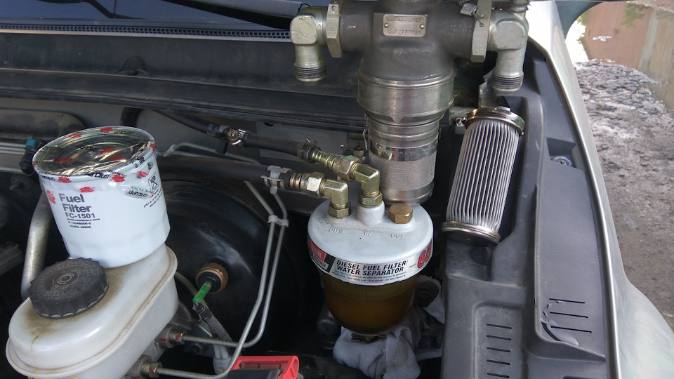 Установка альтернативного фильтра грубой очистки на дизель. — Great ...