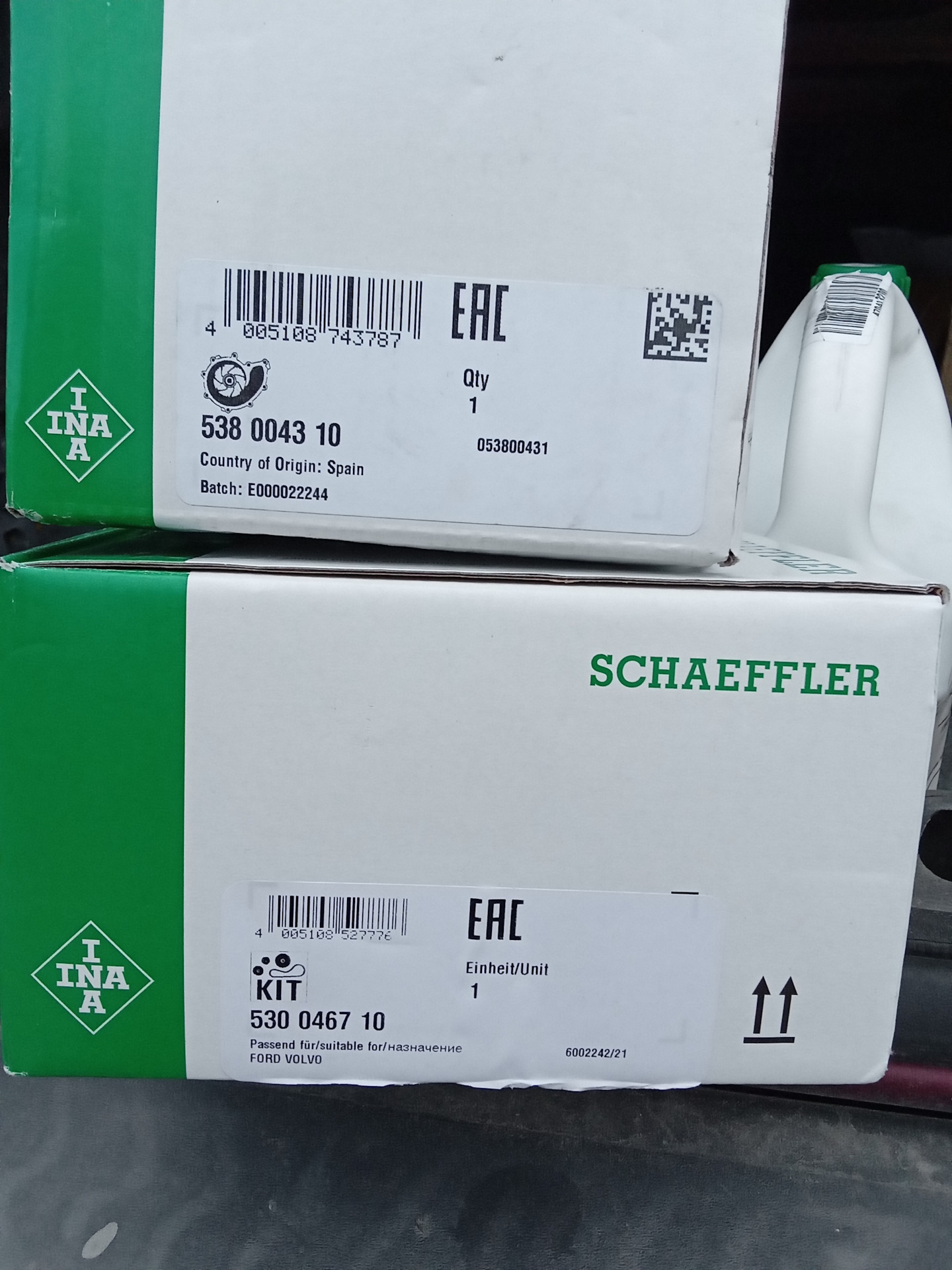 Замена помпы и ГРМ. — Volvo S60 (1G), 2,4 л, 2004 года | своими руками ...