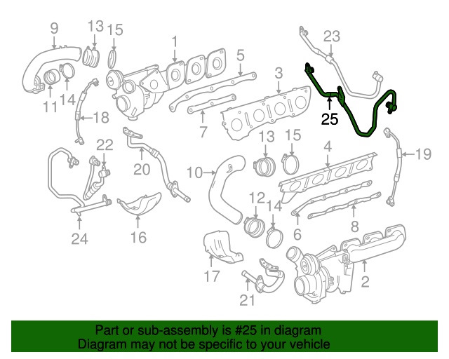 A2782001100 Трубопровод охлаждающей системы Benz Mercedes | Запчасти на ...