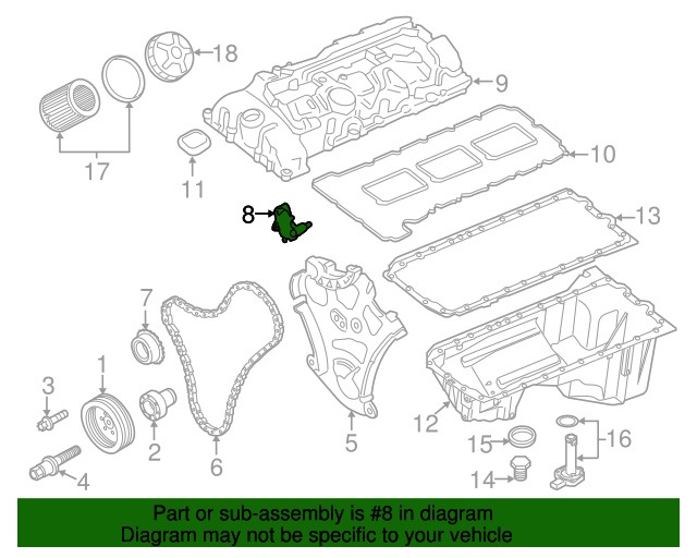 11317585020 Планка натяжителя и направляющая цепи BMW | Запчасти на DRIVE2