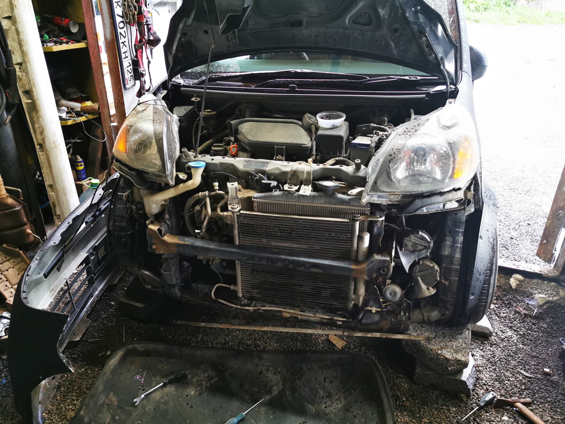 Выхлоп и кондиционер — Honda Life (JB5/JB6/JB7/JB8), 0,7 л, 2009 года | своими руками | DRIVE2