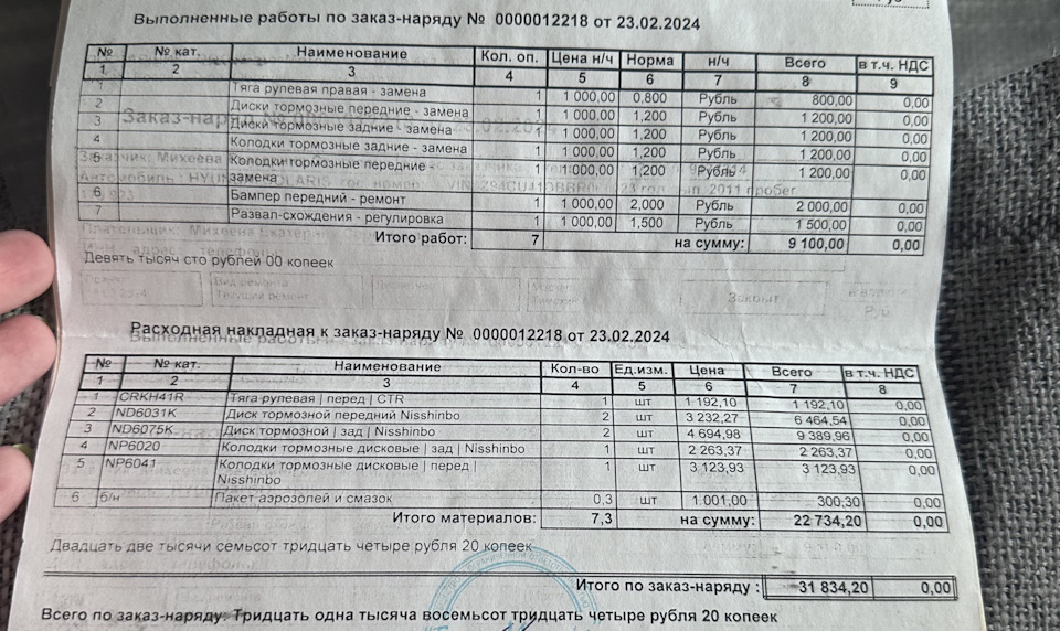 Замена тормозных дисков и колодок в круг — Hyundai Solaris (1G), 1,6 л ...